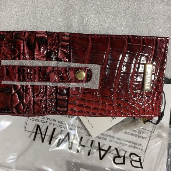 Brahmin | Bags | Brahmin Credit Card Wallet Rode Ombre All Over Nwt ...